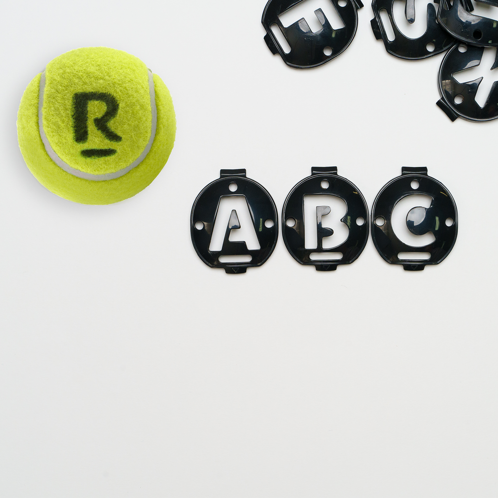 A-Z Custom Tennis Ball Stencils – Unleash Your Creativity!