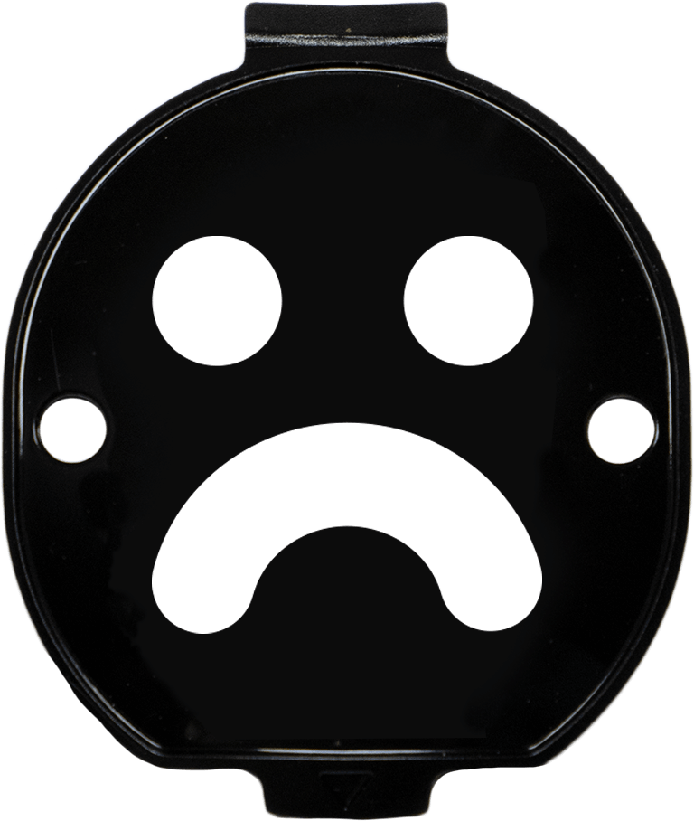 Sad stencil for BallTrace Tennis Ball Marker